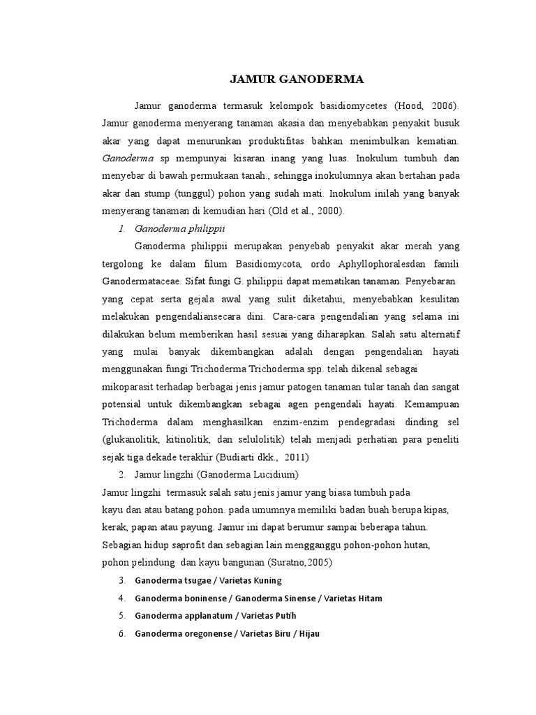 Pengendalian Jamur Ganoderma pada Tanaman | PDF