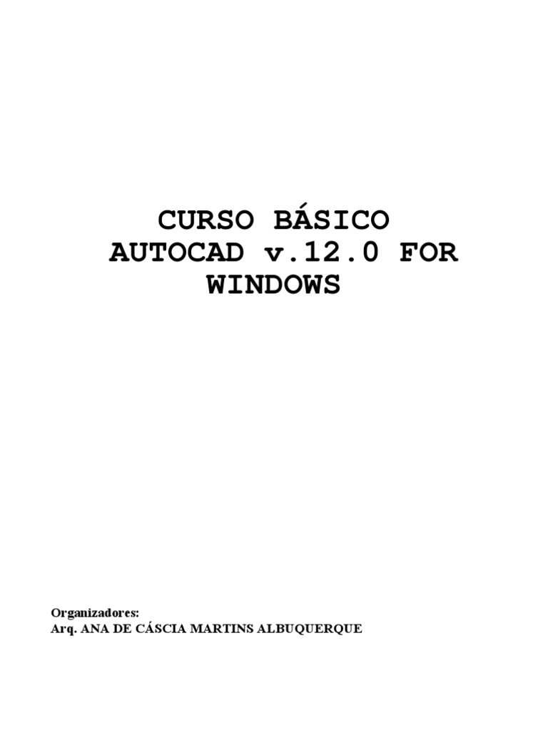 Autocad-V12 0 | PDF | Auto Cad | Microsoft Windows