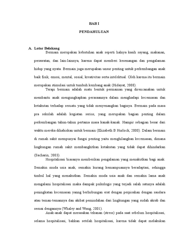 Proposal Terapi Bermain Origami | PDF