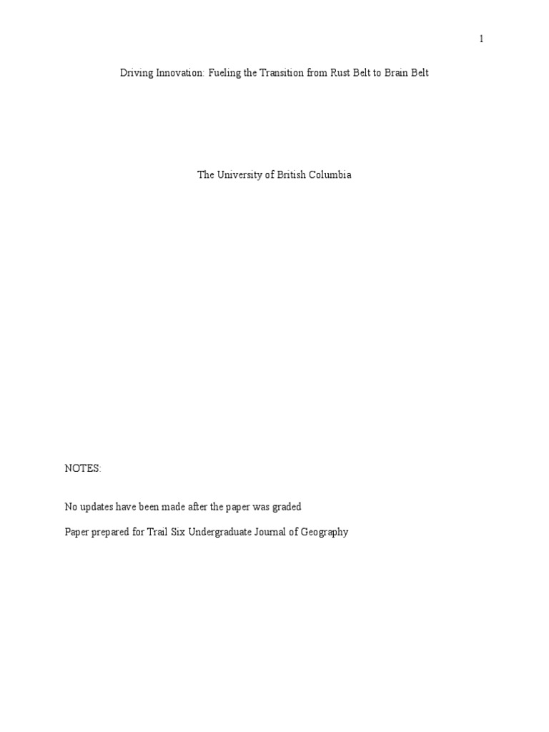 8 - Driving Innovation Transition From Rust Belt To Brain Belt | PDF ...