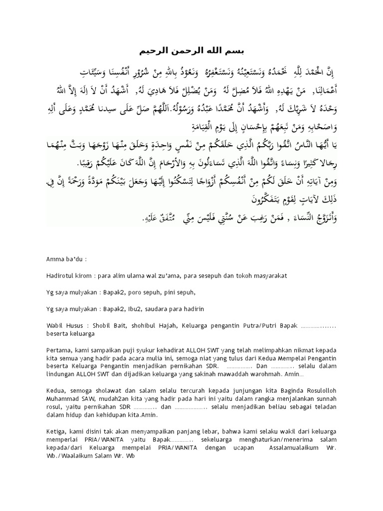 Mukadimah Kitab Nikah | PDF