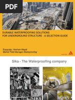 Sika Waterbar® FB-125 Overview | PDF | Concrete | Industrial Processes