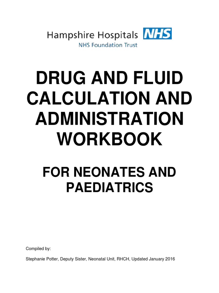 Neonatal Drug Calculation Guide | PDF | Dose (Biochemistry) | Chemistry
