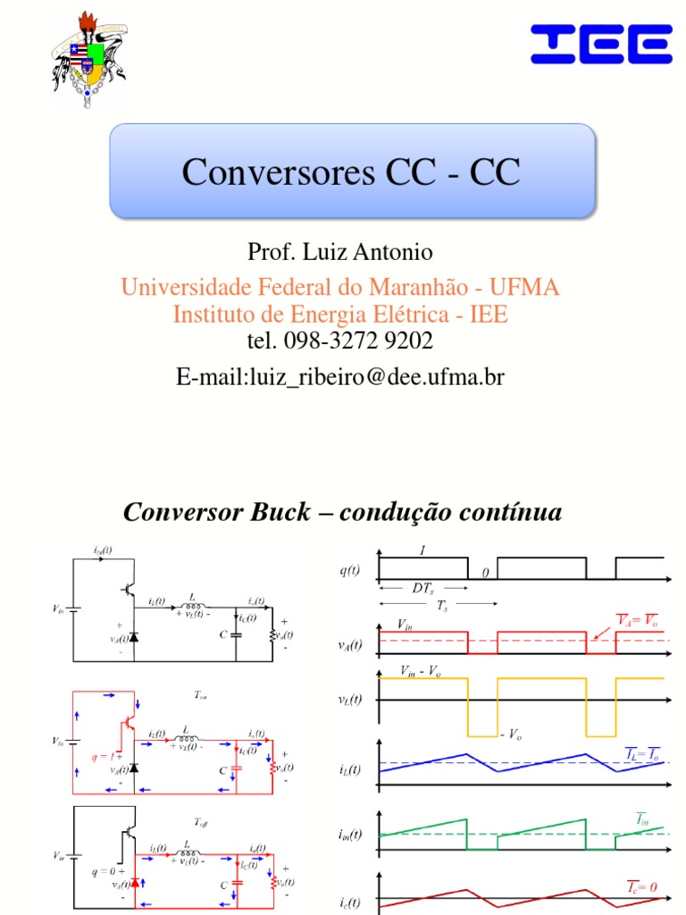 2 - Conversores Cc-cc | Indutor | Energia Elétrica