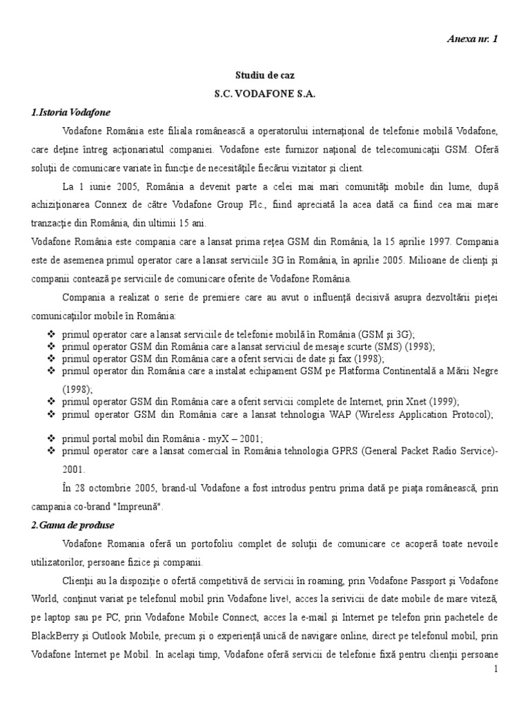 Studiu de Caz | PDF