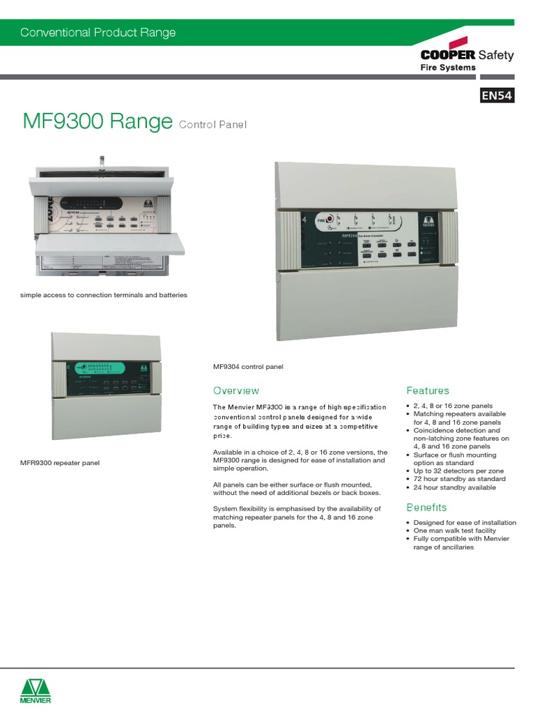 Cfs0018 UK R1 Menvier-MF9300 Range | Mains Electricity | Direct Current