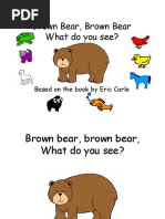 Brown Bear I SEE Pocket Chart Simple Sentences | PDF