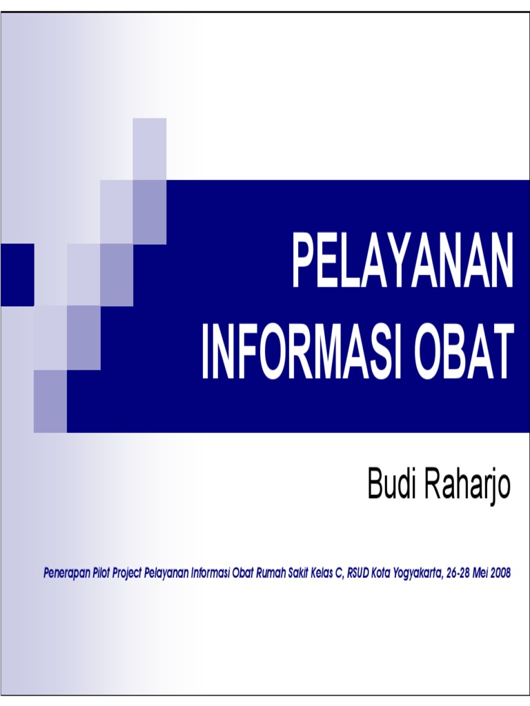 Microsoft Powerpoint - Pelayanan Informasi Obat Budi | PDF