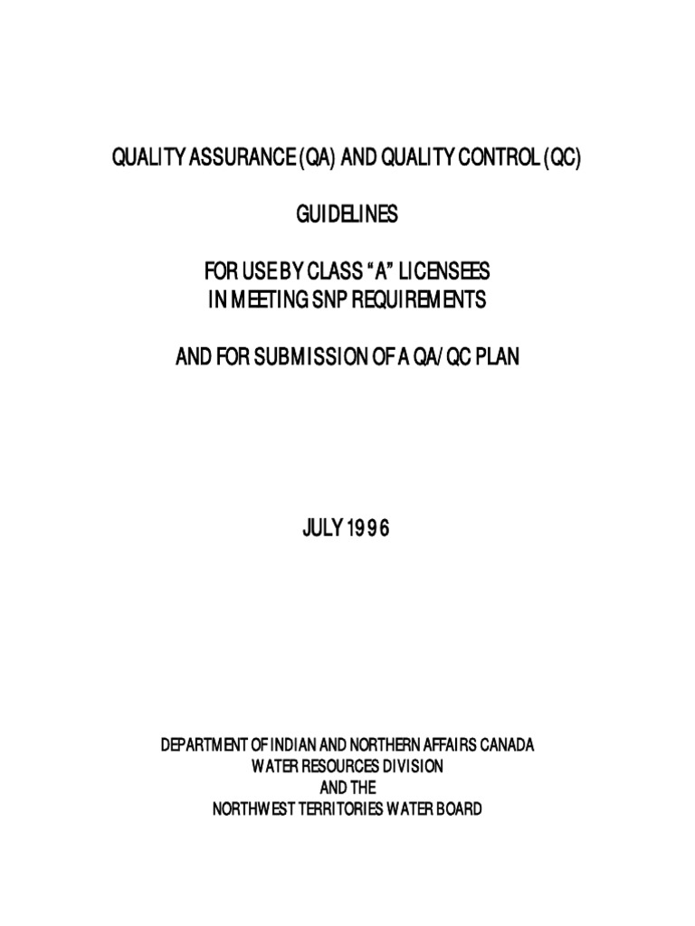 Qaqc Aandc | PDF | Quality Assurance | Accuracy And Precision