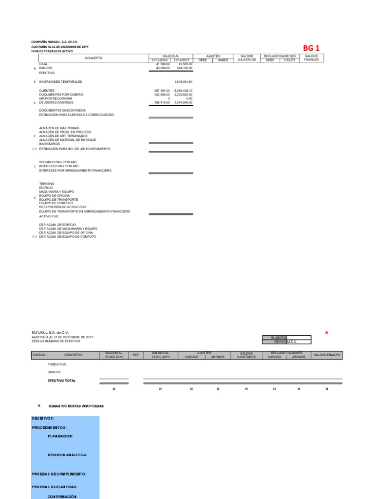 Cedulas A1 y A2 | PDF | Cheque | Bancos