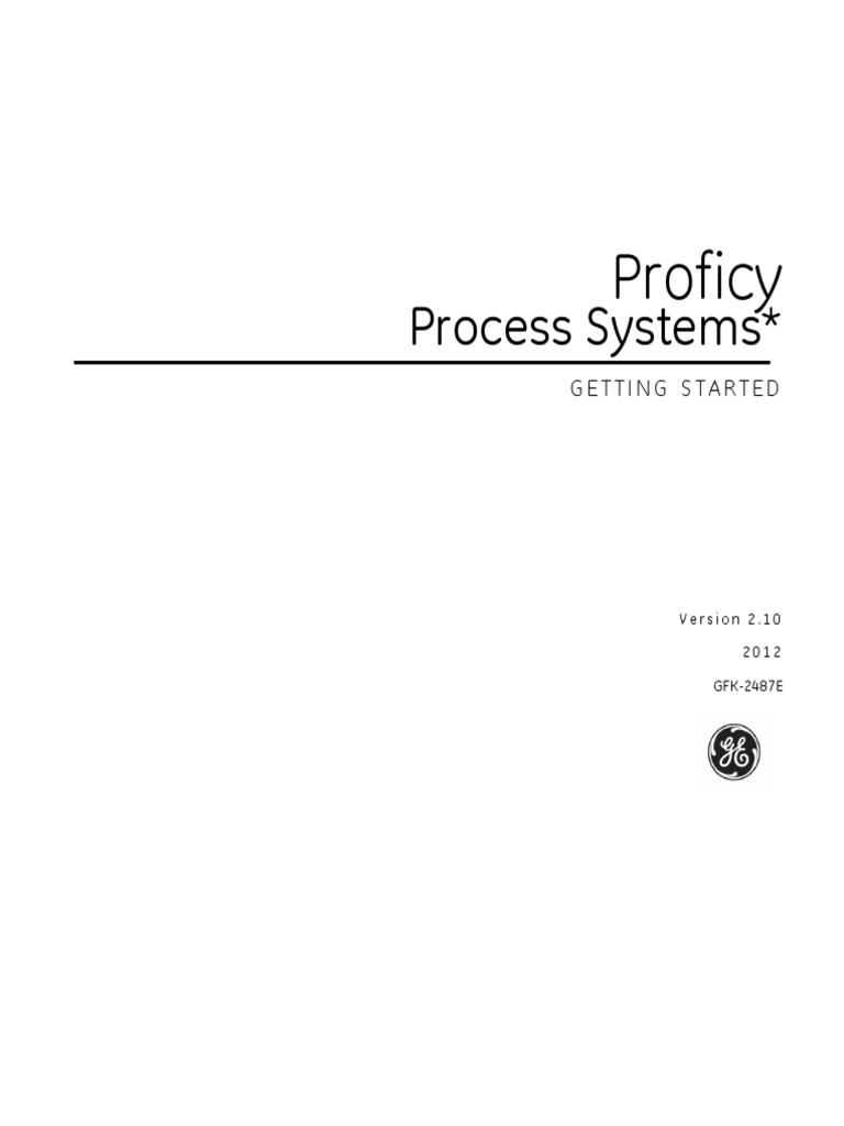 Proficy: Process Systems | PDF | Windows Server 2003 | Scada