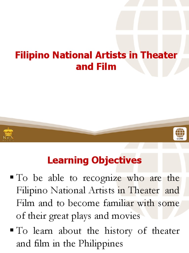 6 Filipino National Artists in Theater and Film | PDF | Philippines ...