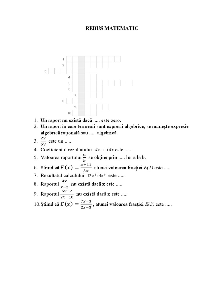 Rebus Matematica | PDF