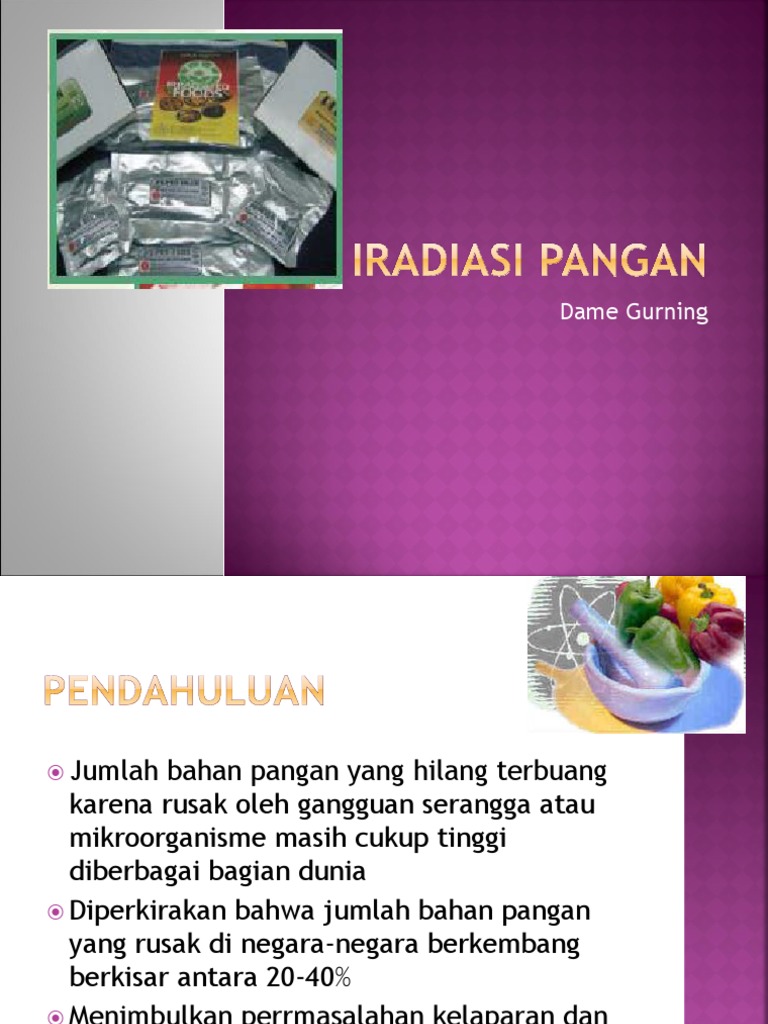 Iradiasi Pangan | PDF