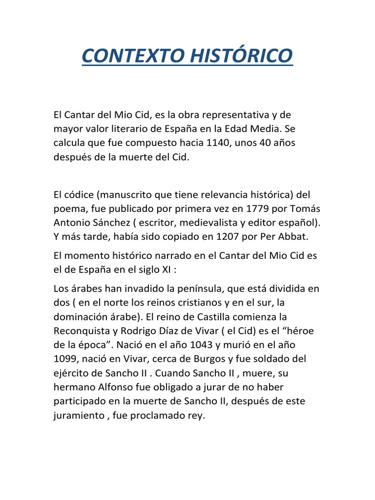 Contexto Histórico | Poesía