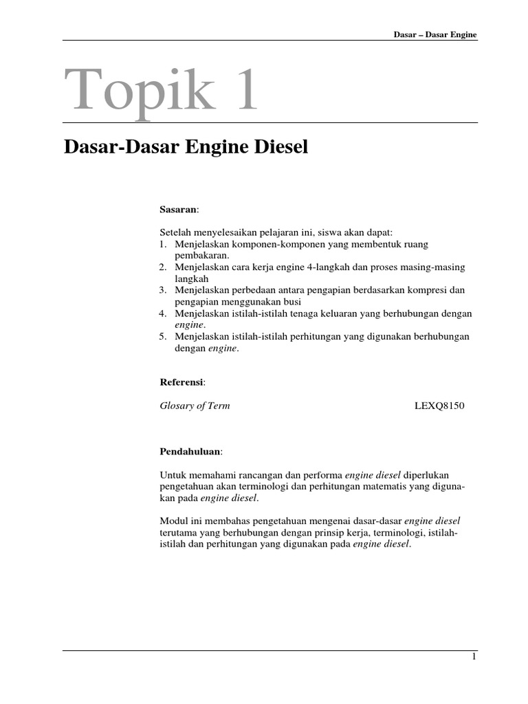 Dasar Dasar Engine Pdf Pdf