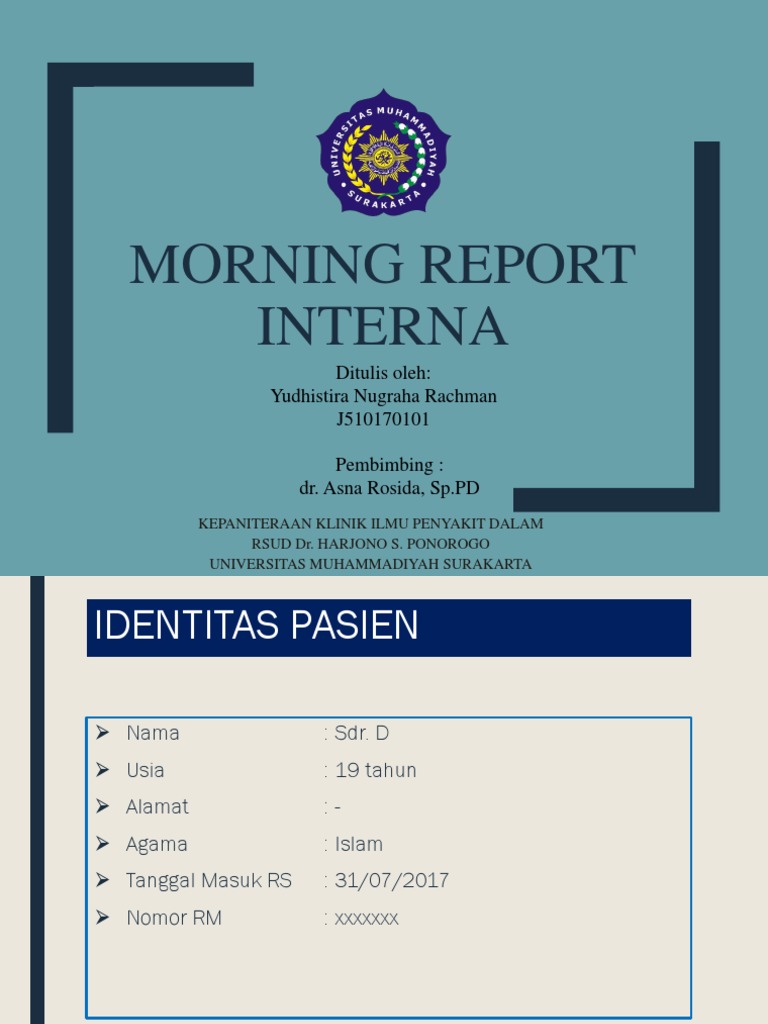 Morning Report Yudhistira | PDF