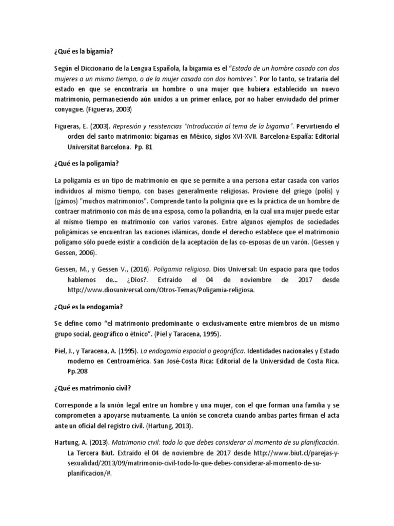 Qué Es Endogamia | PDF | Poligamia | Matrimonio
