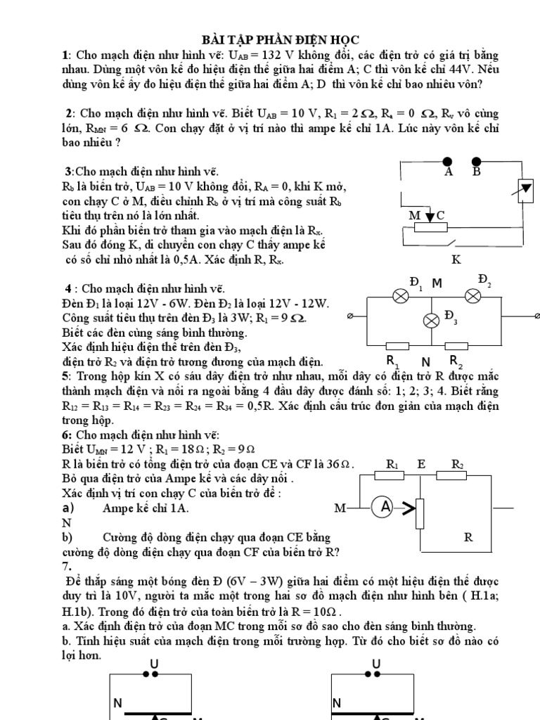 Bai Tap On Thi Chuyen Vat Li 9 (Co Dap An) - Phan Dien Hoc | PDF