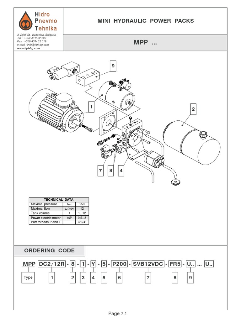 Hydraulic Power Packs | PDF | Valve | Electrical Components