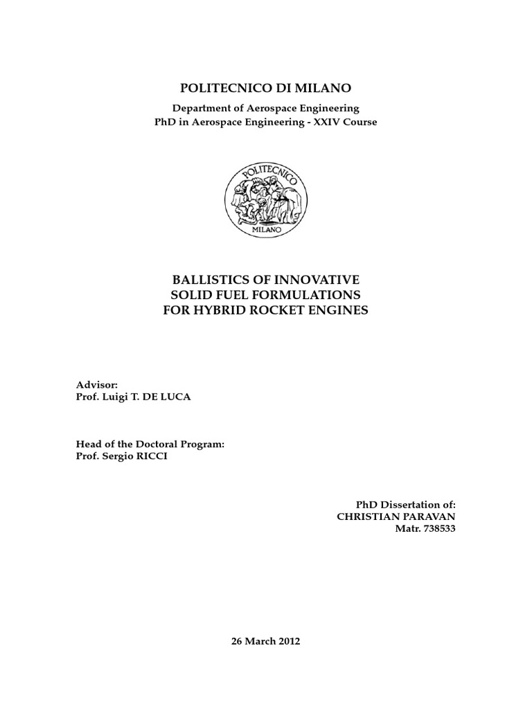 2012 03 PHD Paravan | PDF | Combustion | Fuel Injection