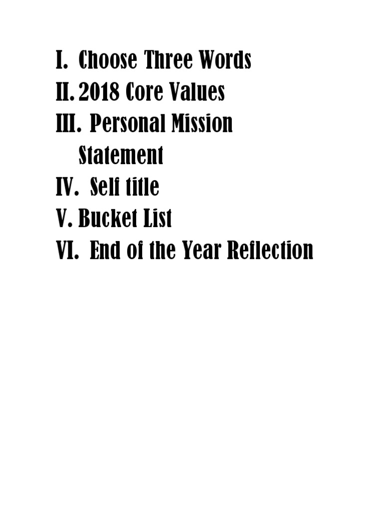 Choose Three Words | PDF