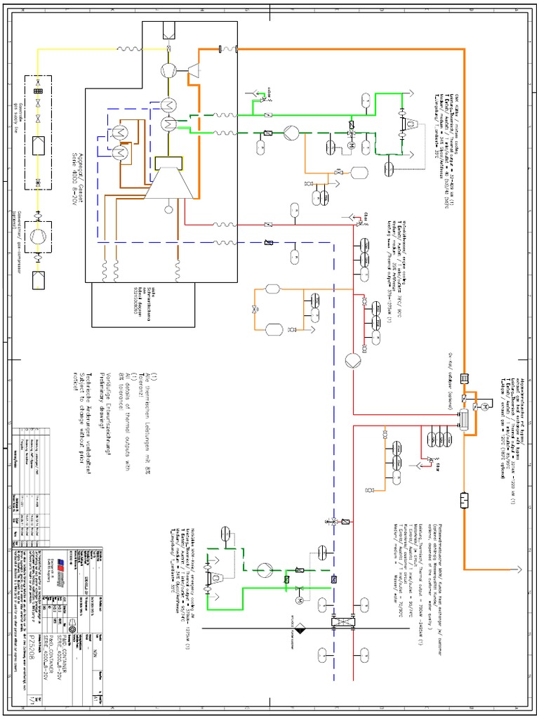 Dim. Drawing MTU 20V4000 GS | PDF