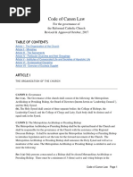 Code of Canon Law | PDF | Catholic Church | Canon Law