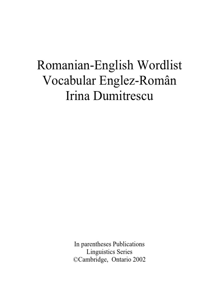Words Rom-Eng-Rom PDF | PDF | Nature
