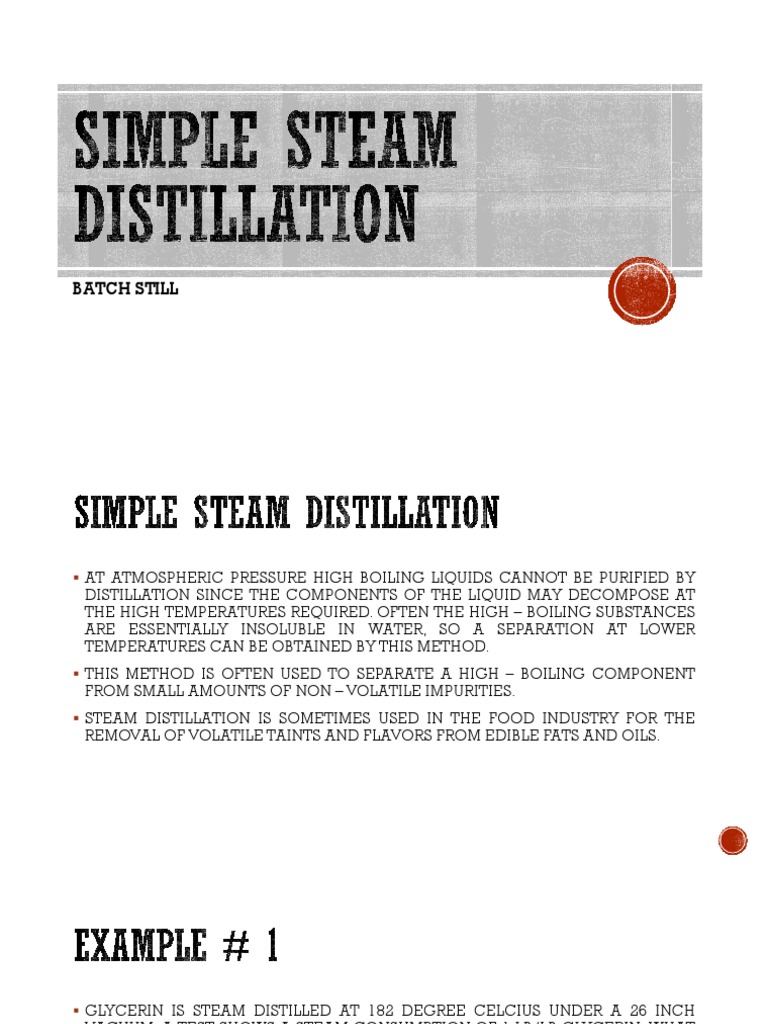 Simple Steam Distillation | PDF