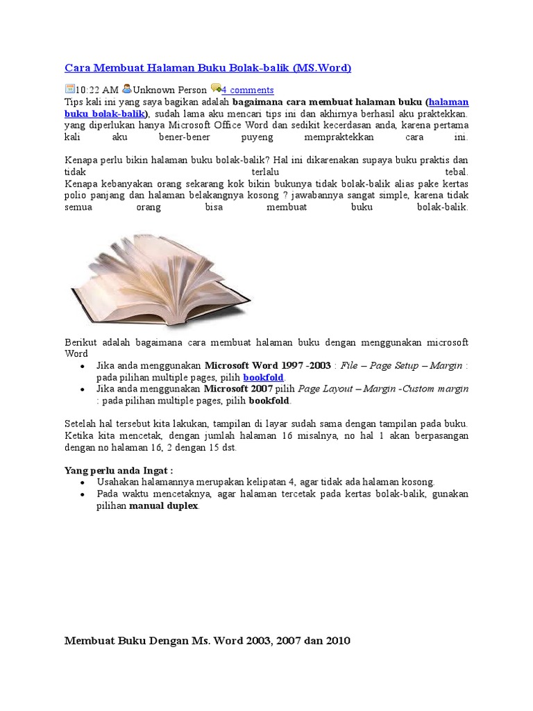 Cara Membuat Halaman Buku Bolak Pdf