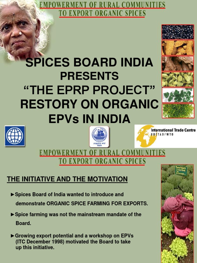 Spice Board BBL | PDF | Organic Farming | Spice