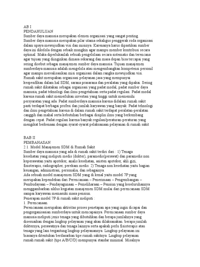 Contoh Proposal SDM | PDF