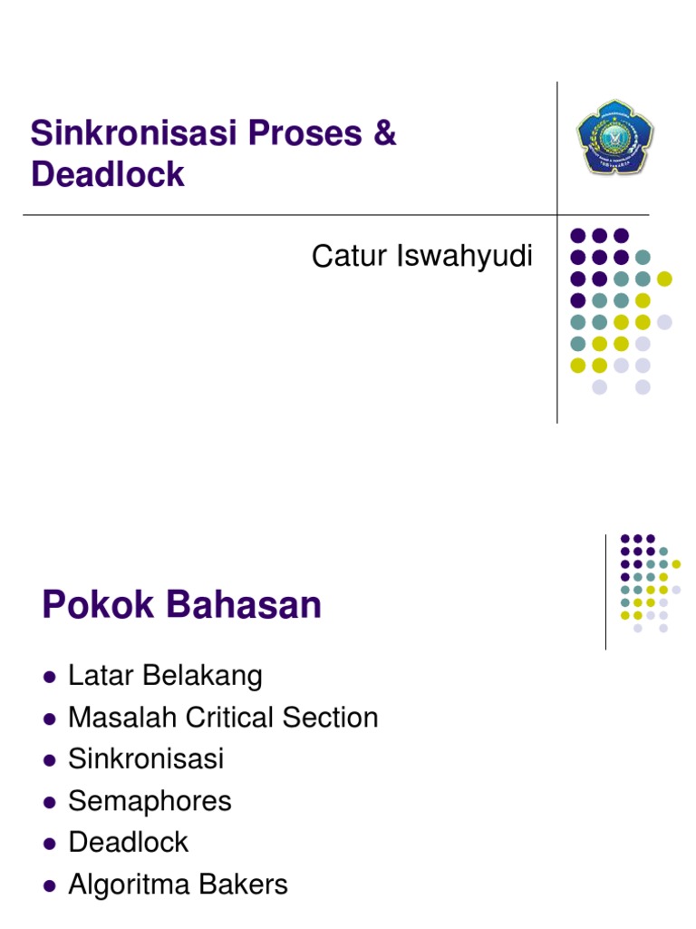 04 Sinkronisasi Proses Rev151 | PDF