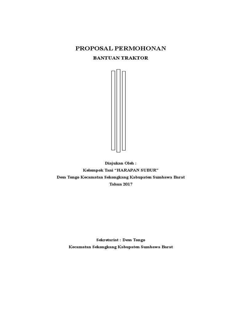 Contoh Proposal Bantuan Kelompok Tani | PDF