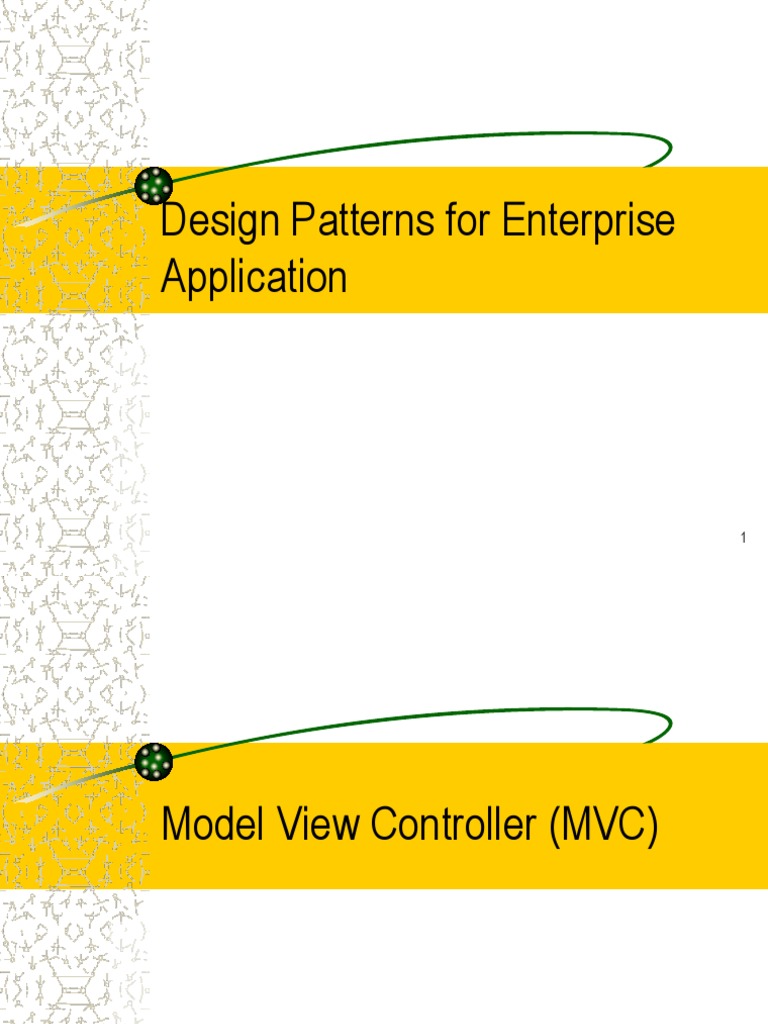 Design Patterns For Enterprise Application | PDF | Model–View ...