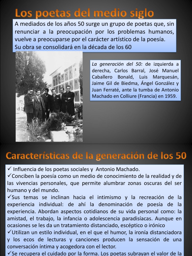 Generación Del 50: Características Y Autores – CJCP