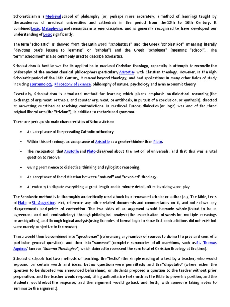 Medieval Logic Metaphysics Logic | PDF | Existentialism | Philosophical ...