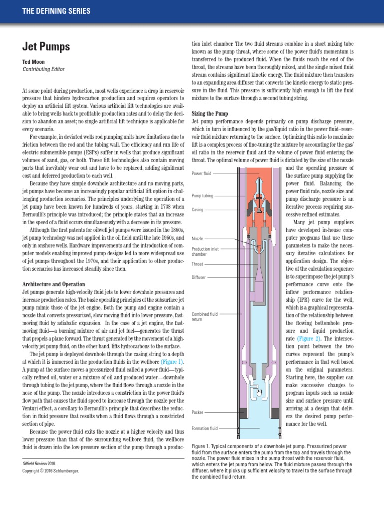 Schlumberger Jet Pump | PDF | Pump | Jet Engine