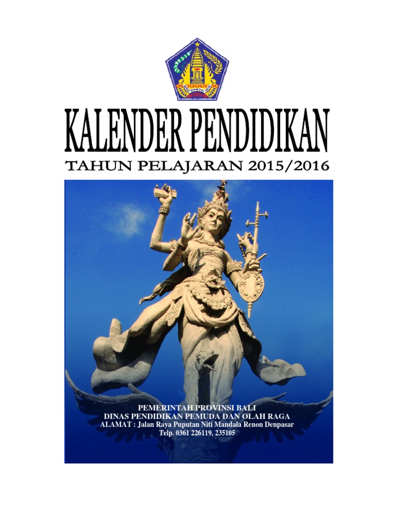 Kalender Pendidikan 2015-2016 Bali | PDF