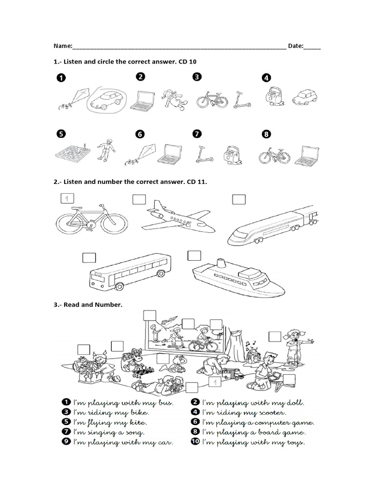 1.-Listen and Circle The Correct Answer. CD 10 | PDF | Home & Garden