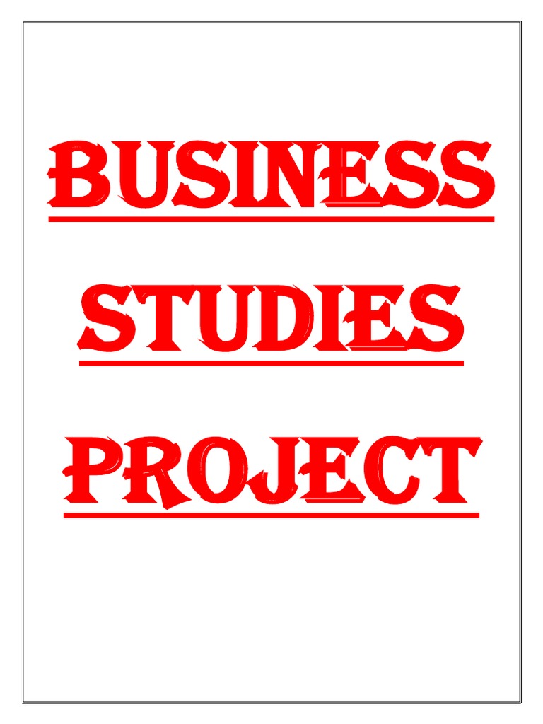Business Studies Project | PDF