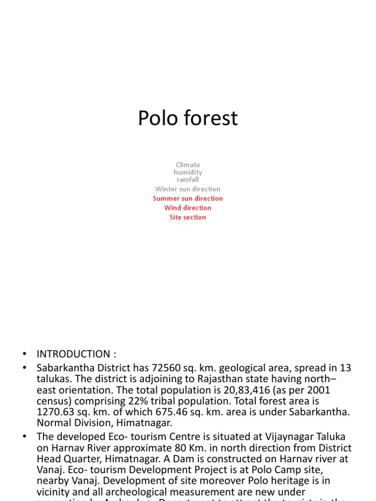 Polo Forest Climate and Location Overview | PDF | Technology & Engineering