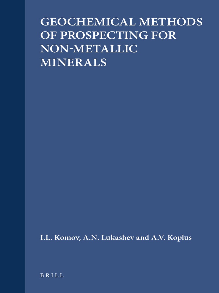 (Komonov EtAL) Geochem Methods of Prospecting | PDF | Minerals | Weathering