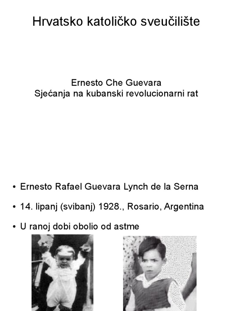 Che Guevara, Sjećanja Na Kubanski Revolucionarni Rat | PDF