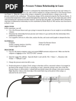 Exploring Pressure-Volume in Syringes | PDF | Gases | Pressure