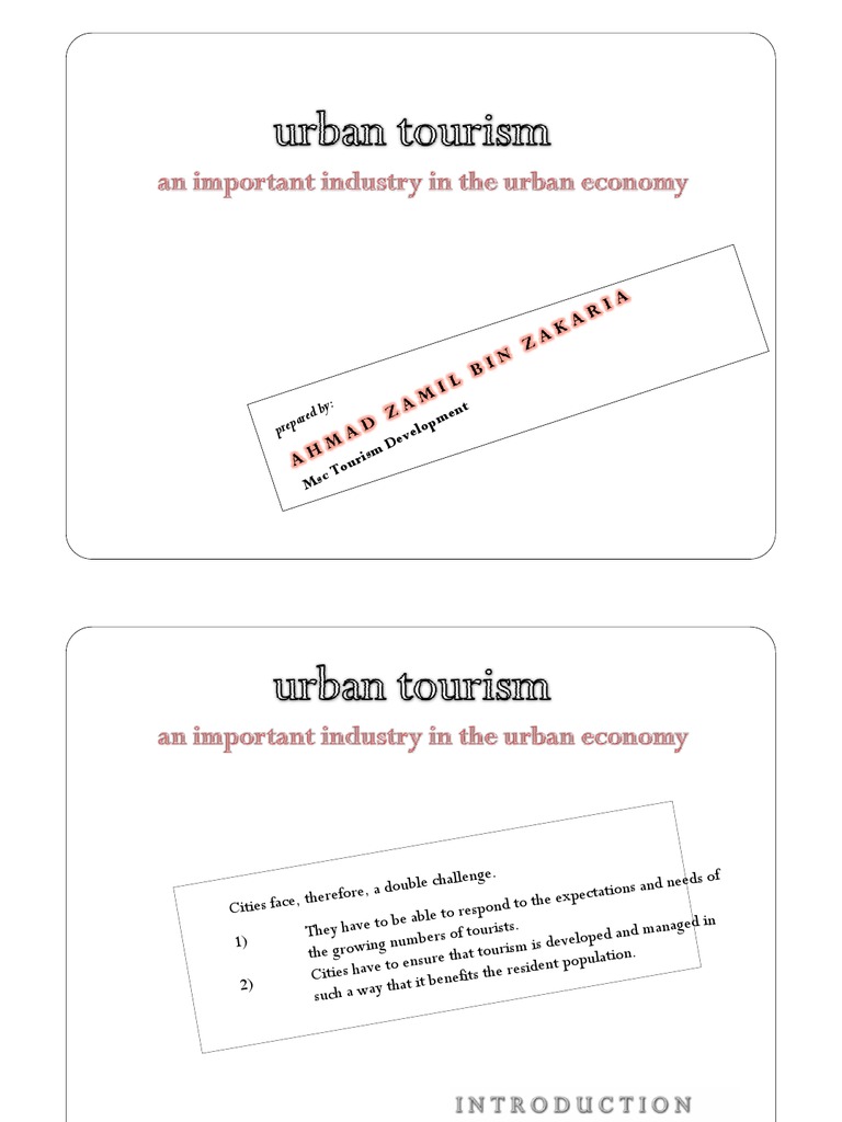 Urban Tourism Case Study KL | PDF | Tourism | Economic Sectors