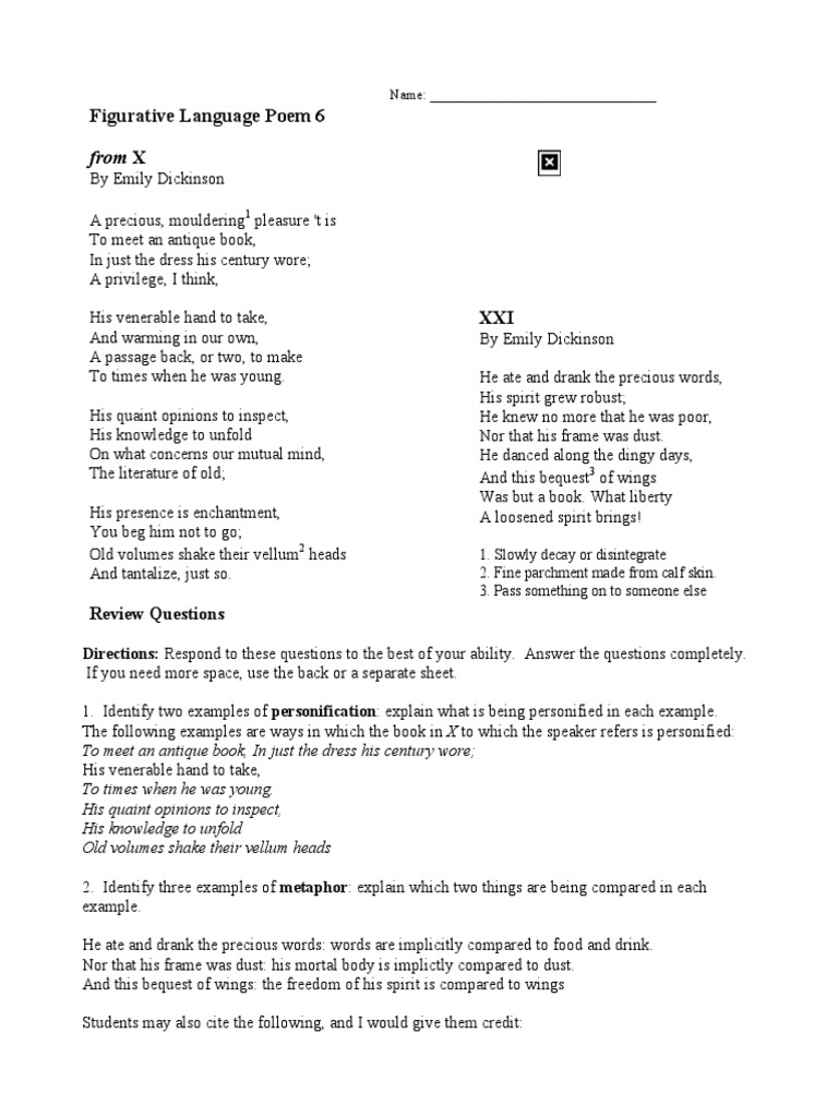 Figurative Language Poem 9 Operating Room by John Reed