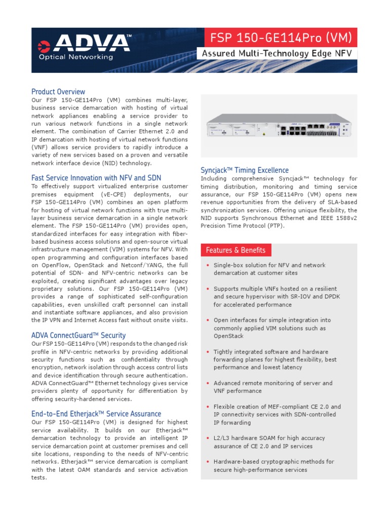 Fsp 150-Ge114pro Vm | Internet Standards | Computer Network
