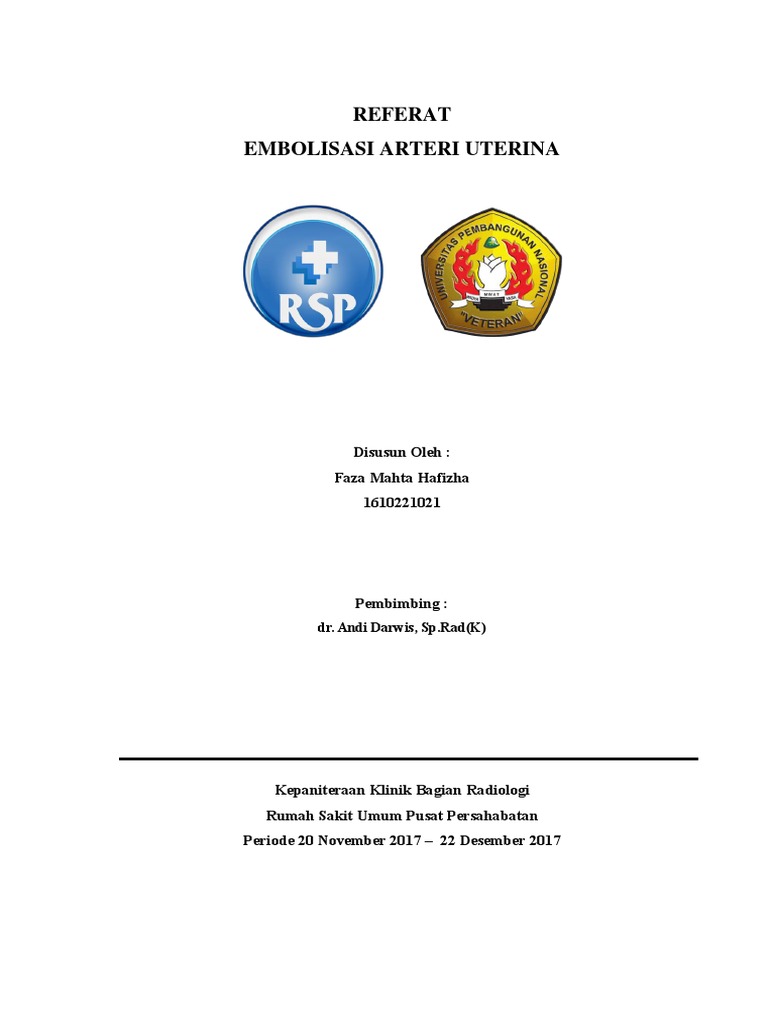 Embolisasi Arteri Uterina | PDF | Sains & Matematika